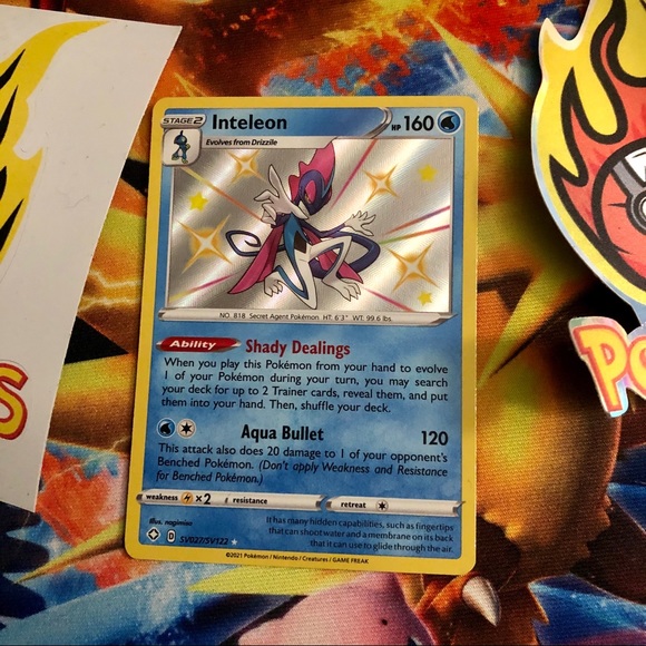 Pokemon | Other | Pokemon Inteleon Card Shining Fates New | Poshmark